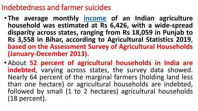 Agricultural problems of india | PPTX | Agriculture | Industries