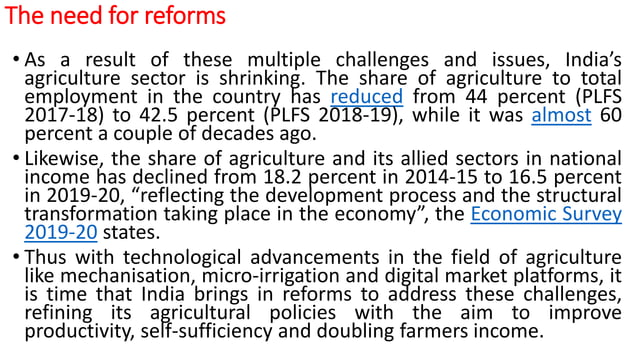 Agricultural problems of india | PPTX | Agriculture | Industries