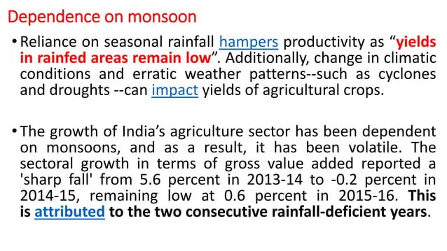 Agricultural problems of india | PPTX | Agriculture | Industries