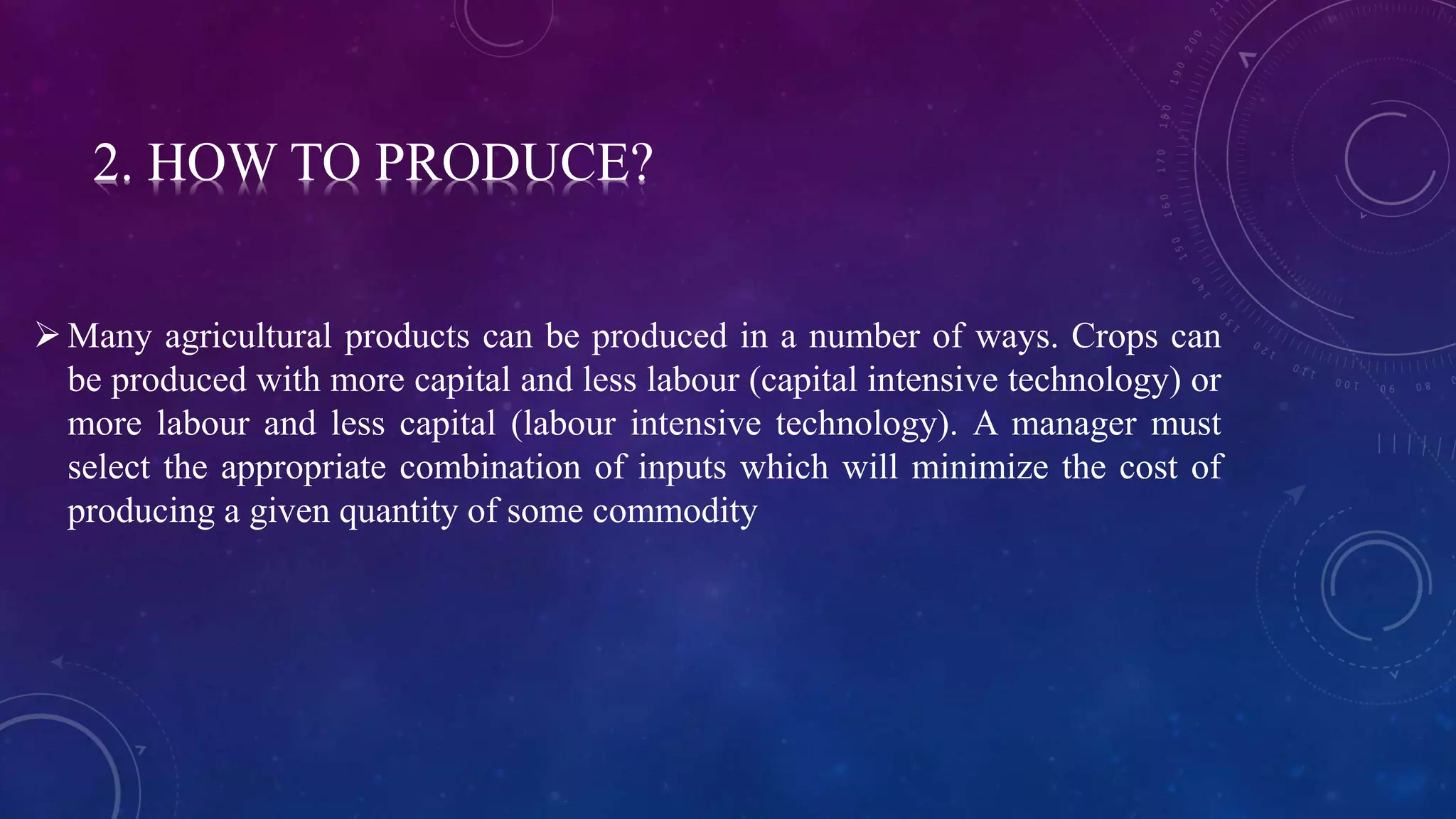 Agricultural production economics | PPTX