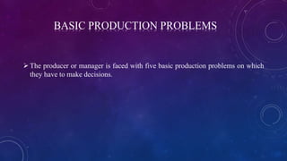 Agricultural production economics | PPTX