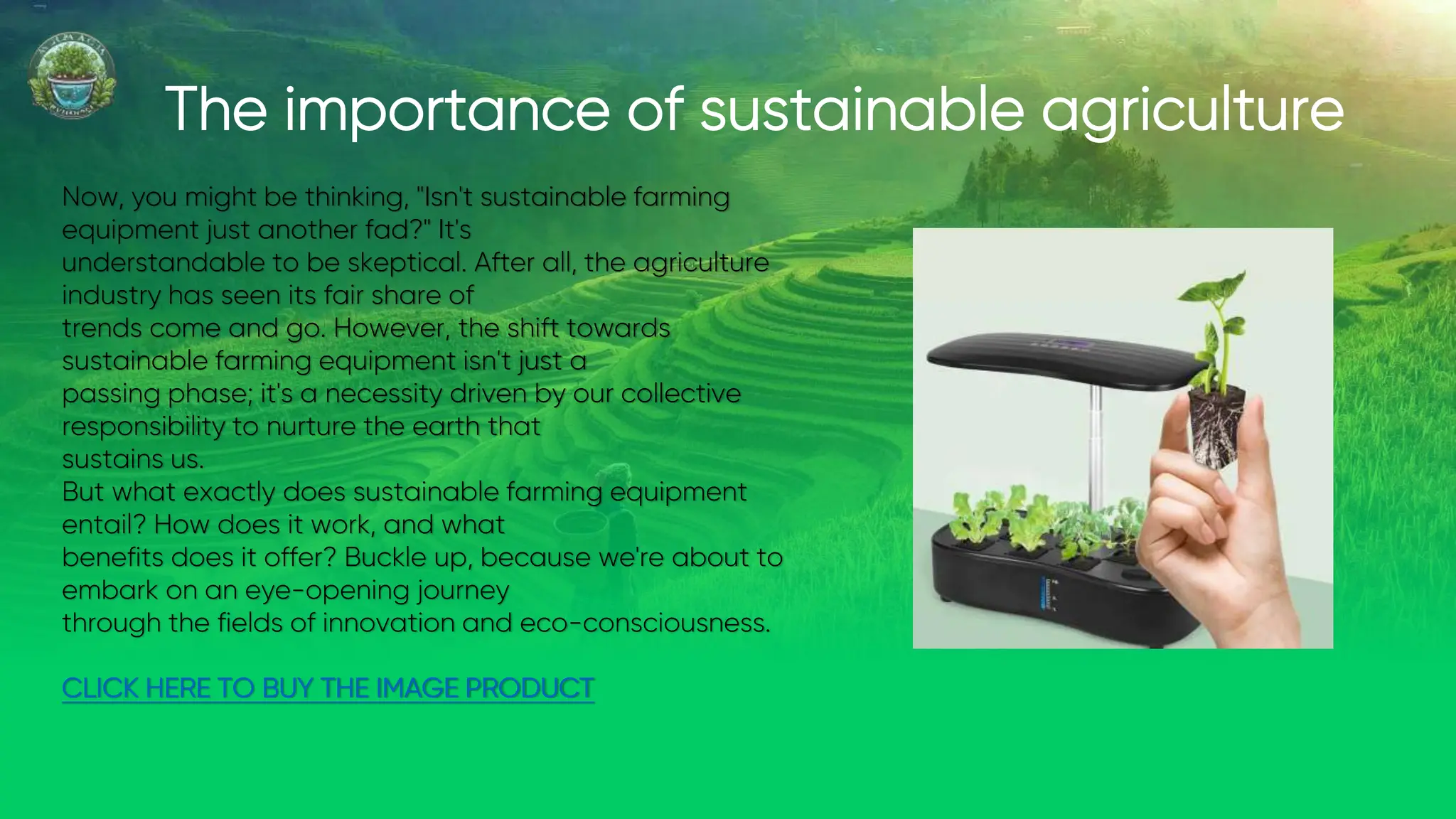 Revolutionizing Agriculture: Cutting-Edge Sustainable Equipment ...