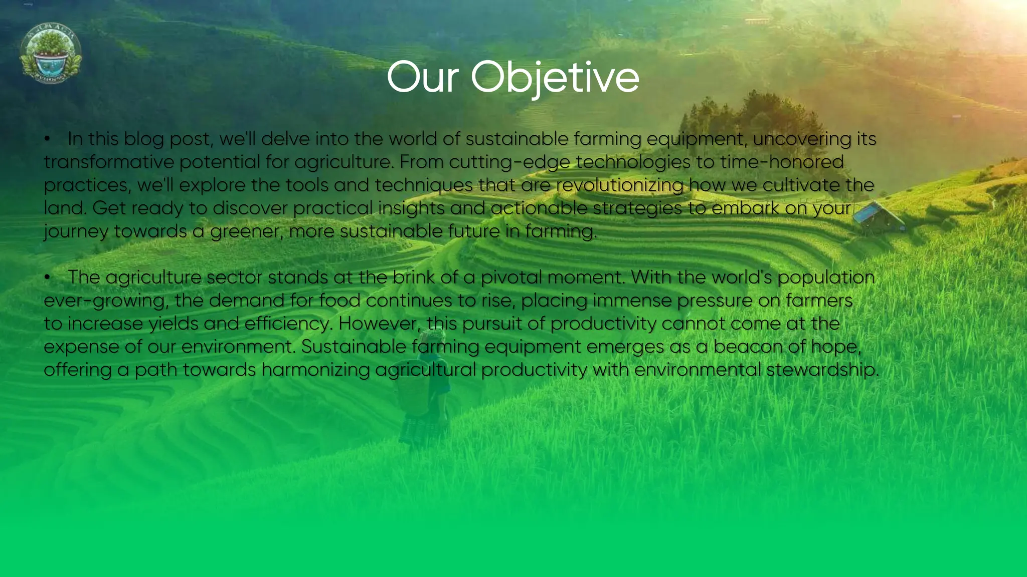 Revolutionizing Agriculture: Cutting-Edge Sustainable Equipment Solutions | PPTX