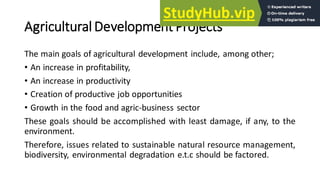 Agricultural Project Analysis | PDF