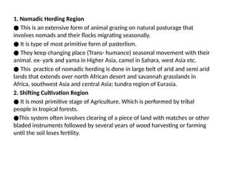 Agricultural region in the world by whittelsey | PPTX