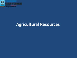 Agricultural resources | PPTX