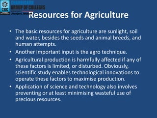 Agricultural resources | PPTX