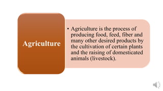 Agricultural resources (1) | PDF | Agriculture | Industries