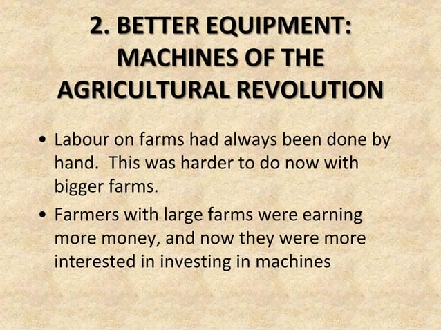 Economic Revolutions - Agricultural Revolution | PPT