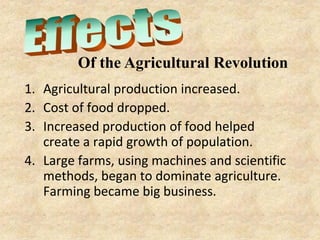 Economic Revolutions - Agricultural Revolution | PPTX