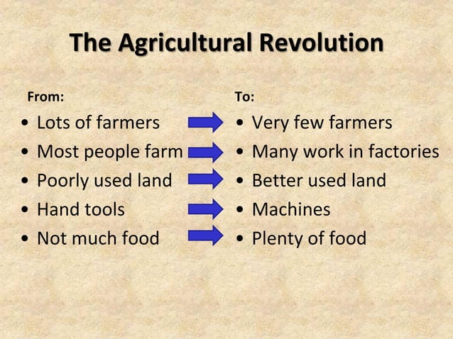Economic Revolutions - Agricultural Revolution | PPT