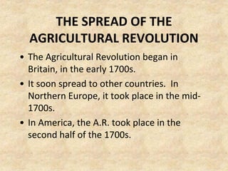 Agricultural Revolution In Great Britain