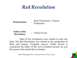 Agricultural Revolutions in India Part 2 | PPT