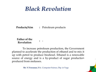 Agricultural Revolutions in India Part 2 | PPT