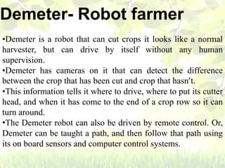 Agricultural robot | PPTX