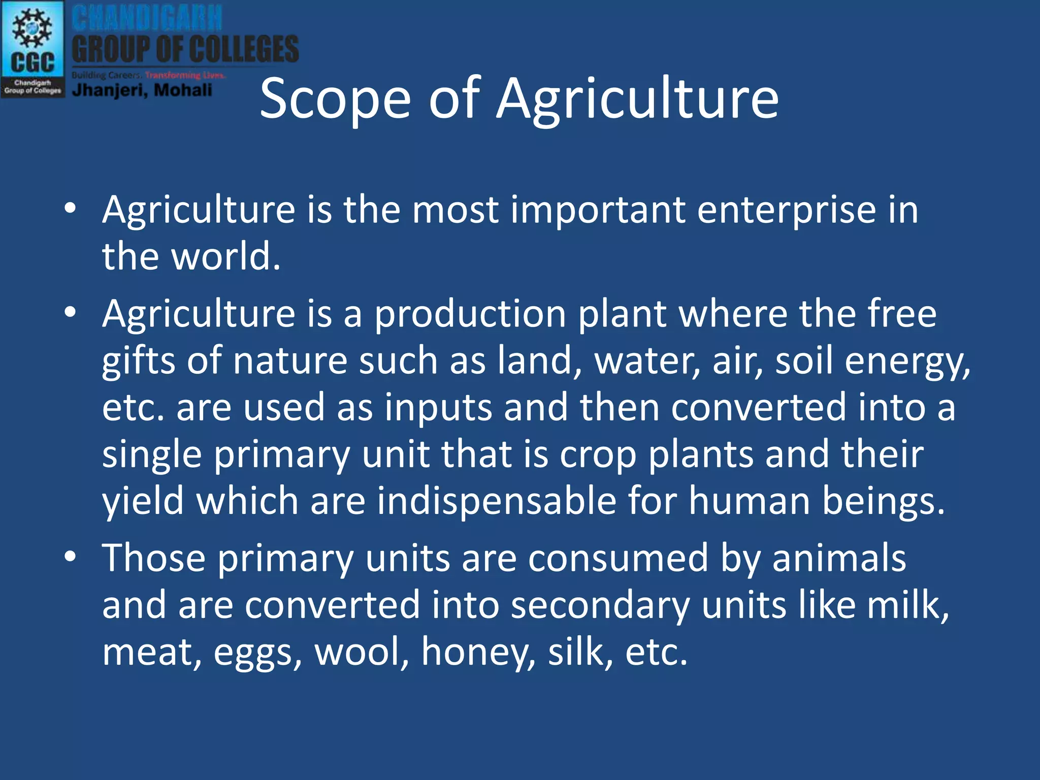 Agricultural scope | PPTX