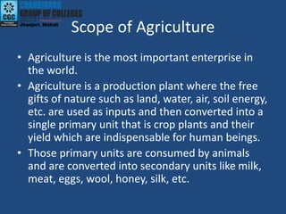 Agricultural scope | PPTX