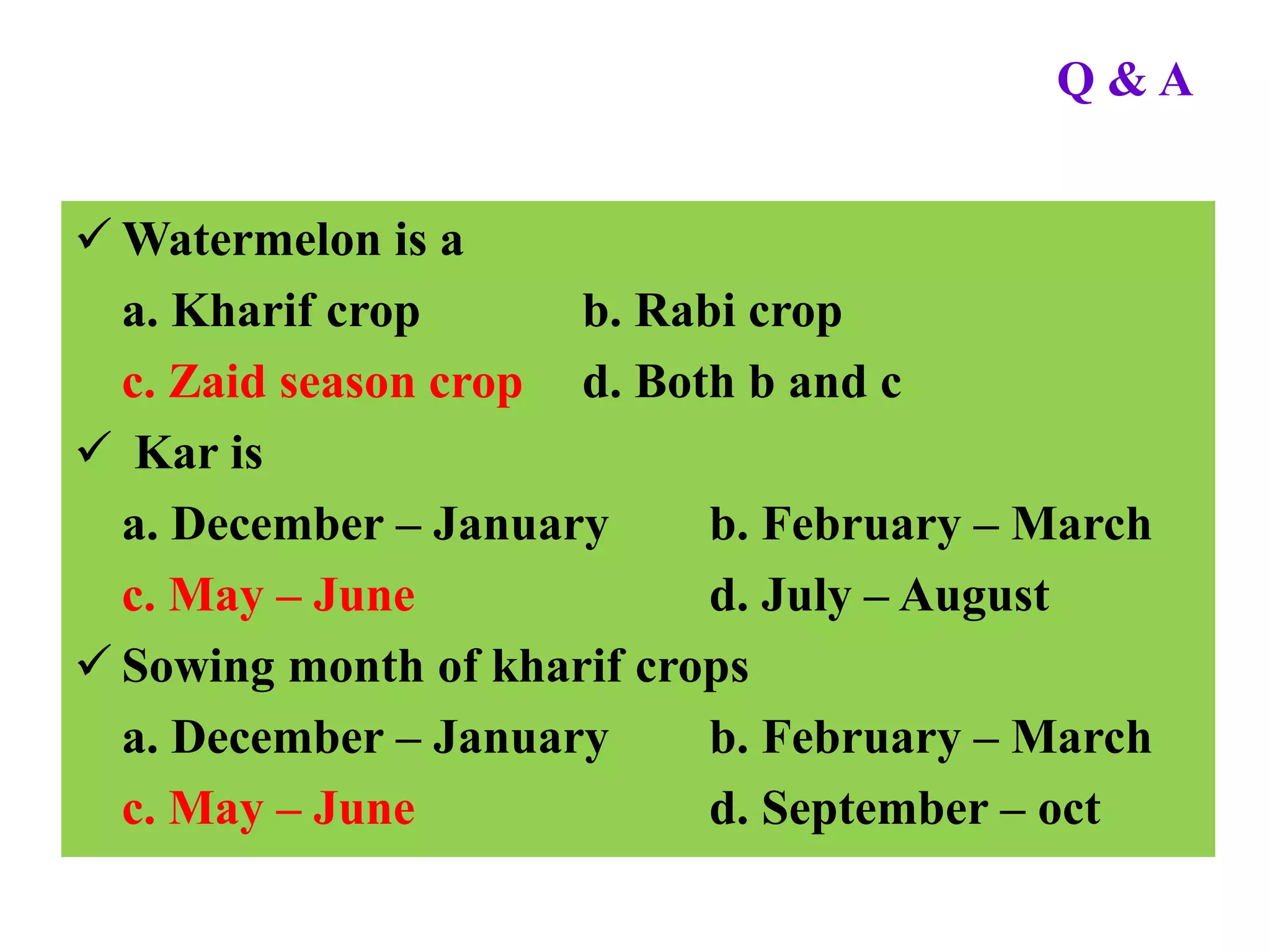 AGRICULTURAL SEASONS & CROPPING PATTERN.ppt