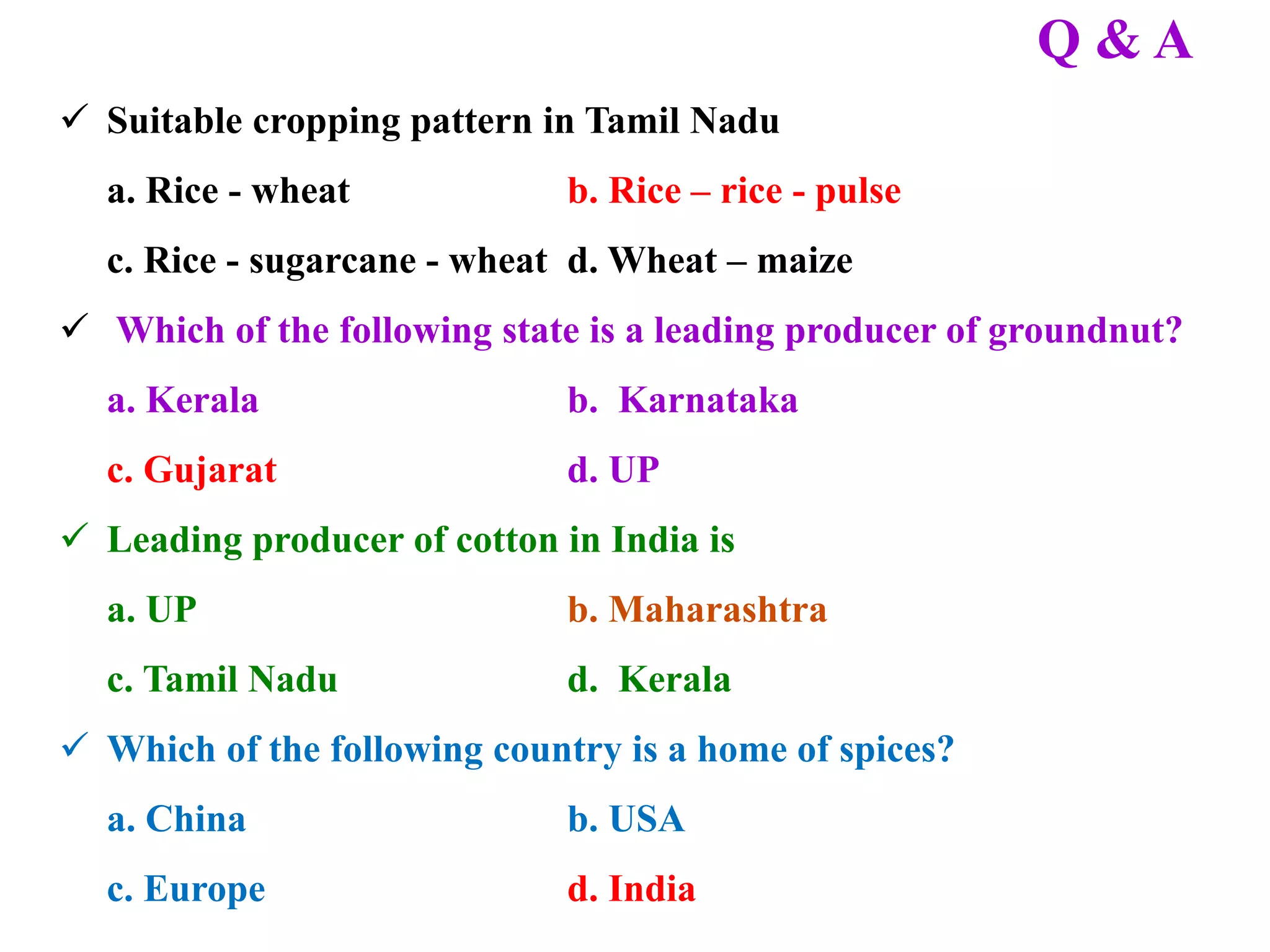 AGRICULTURAL SEASONS & CROPPING PATTERN.ppt