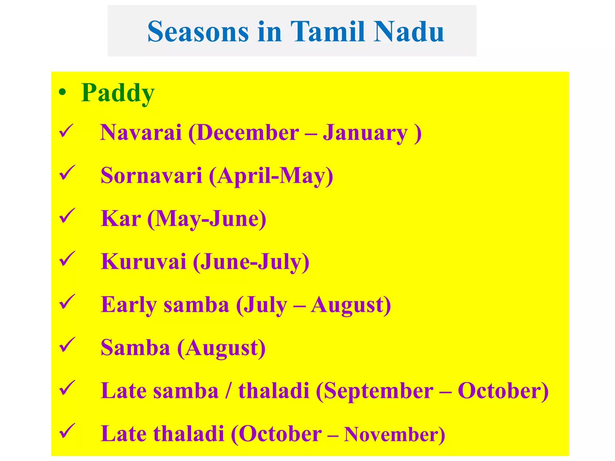 AGRICULTURAL SEASONS & CROPPING PATTERN.ppt