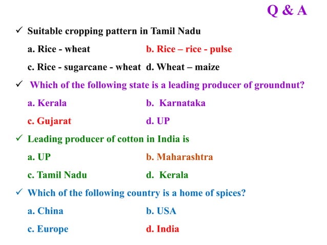 AGRICULTURAL SEASONS & CROPPING PATTERN.ppt