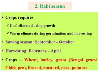 AGRICULTURAL SEASONS & CROPPING PATTERN.ppt