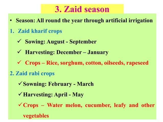 AGRICULTURAL SEASONS & CROPPING PATTERN.ppt