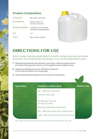Agricultural silicone adjuvant tis | PDF