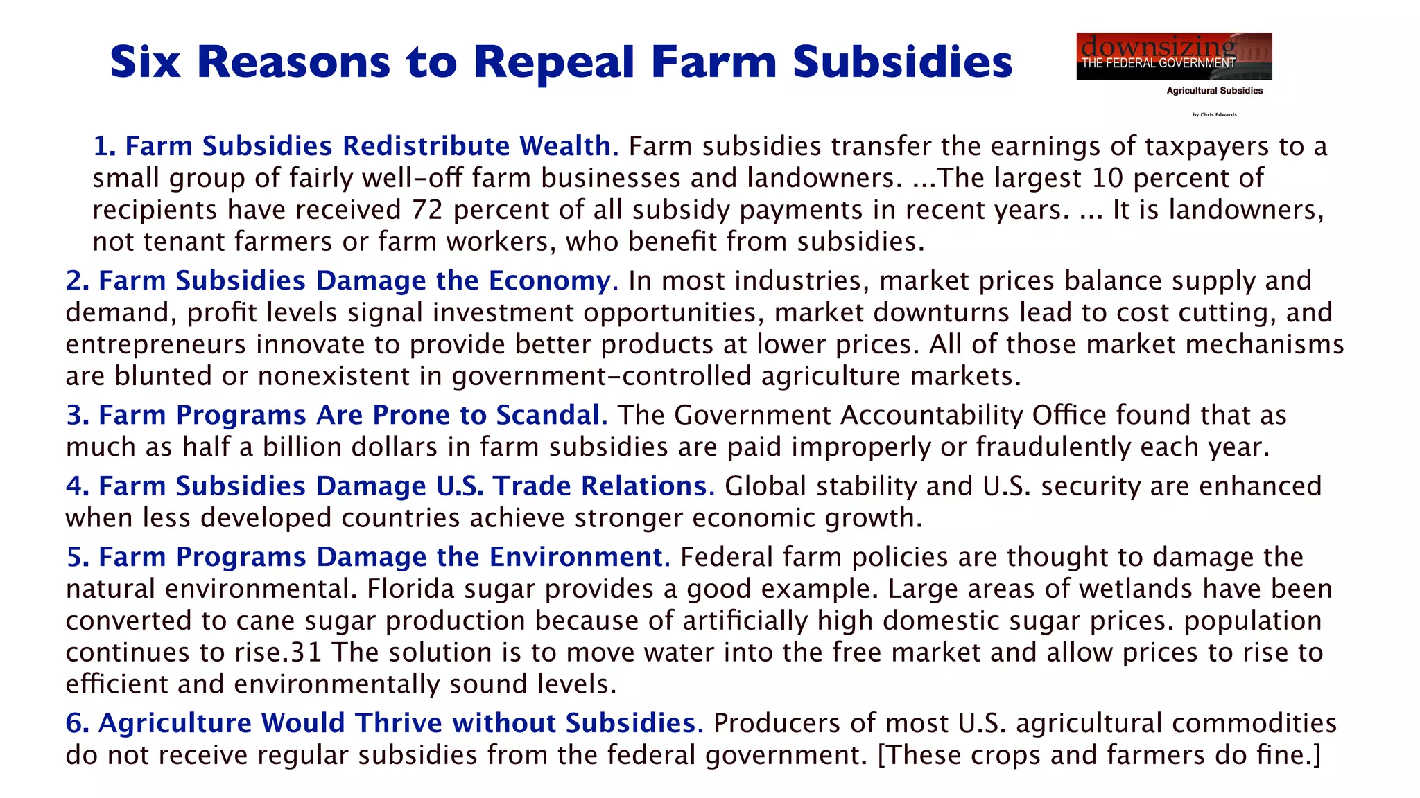 Agricultural subsidies | PPT