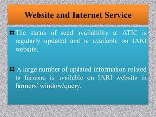 Agricultural Technology Information Center (ATIC) | PPTX