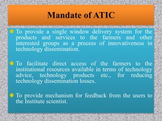 Agricultural Technology Information Center (ATIC) | PPTX