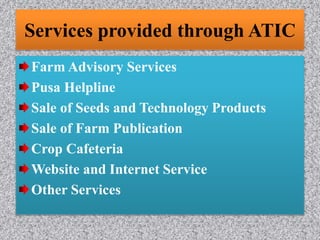 Agricultural Technology Information Center (ATIC) | PPTX