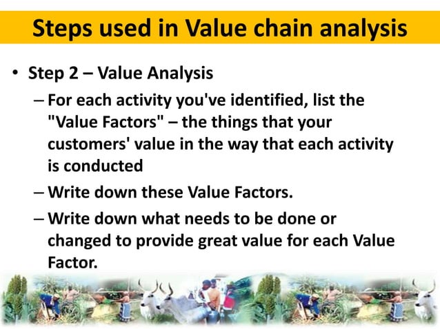Agricultural value chain analysis | PPTX | Agriculture | Industries