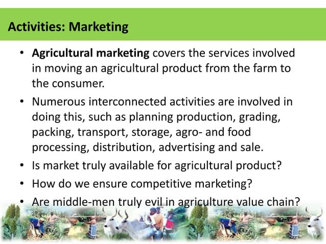 Agricultural value chain analysis | PPTX | Agriculture | Industries