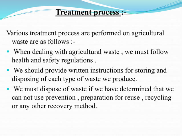 Agricultural waste management | PPTX