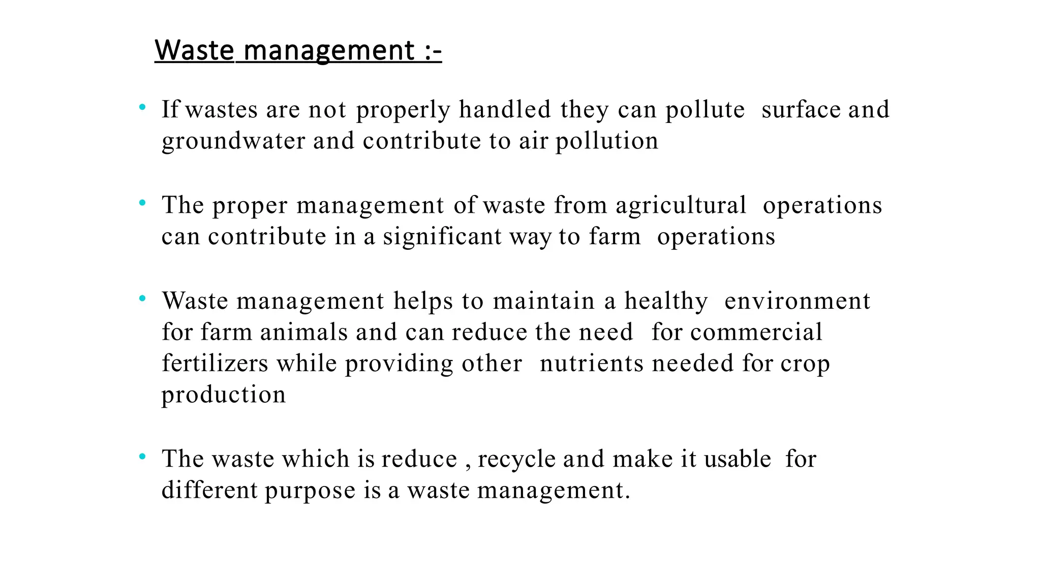 AGRICULTURAL WASTE MANAGEMENT.pptxnjdjdjmdkdkfkfkfkkf | PPT
