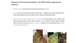 AGRICULTURAL WASTE MANAGEMENT.pptxnjdjdjmdkdkfkfkfkkf | PPTX