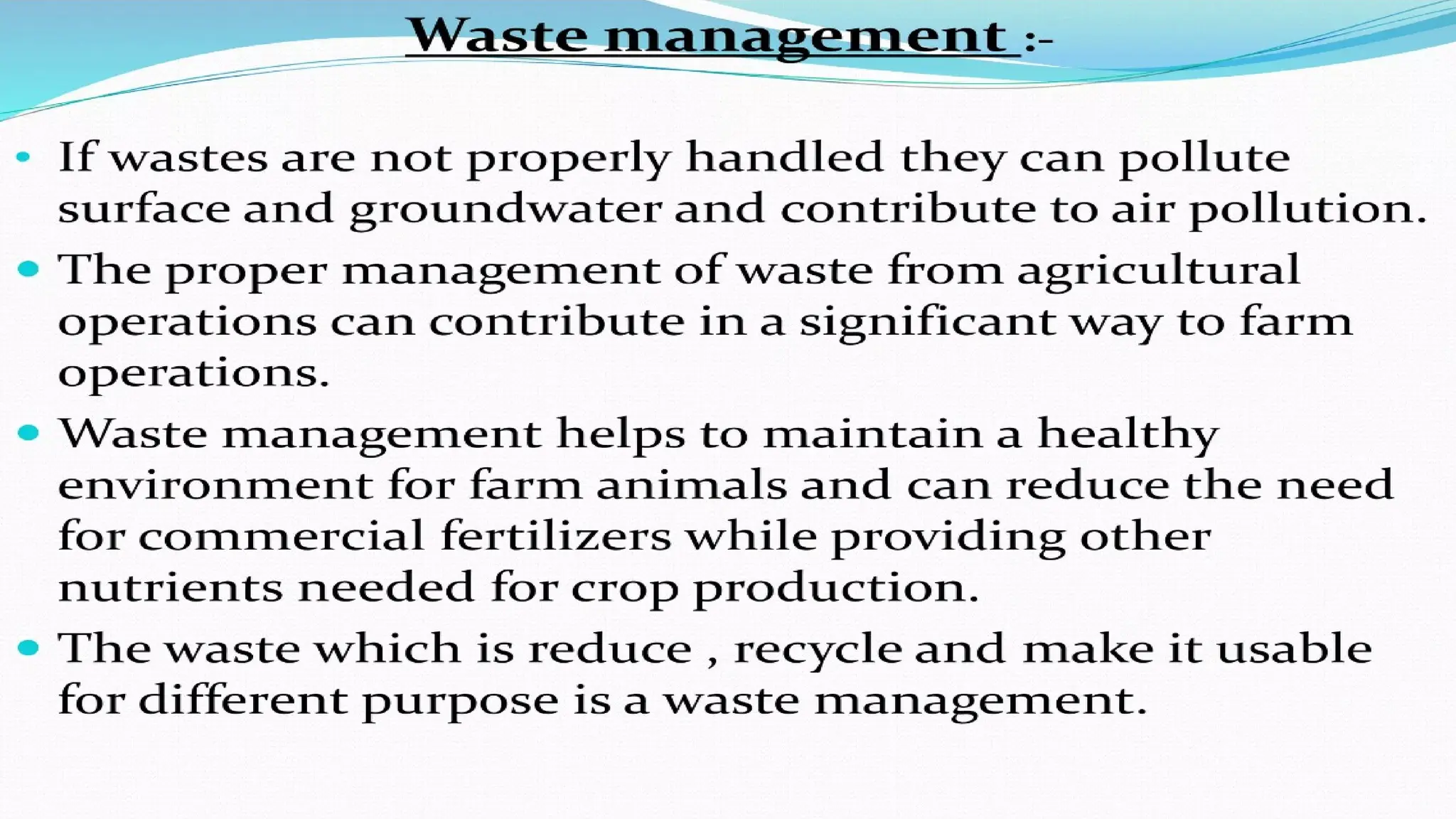 AGRICULTURAL WASTE MANAGEMENT: MECHANISM AND SOLUTIONS | PPTX