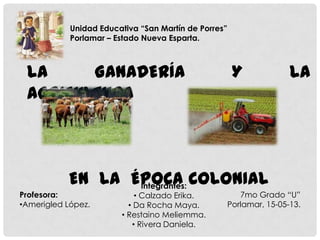 Agricultura y ganadería | PPTX
