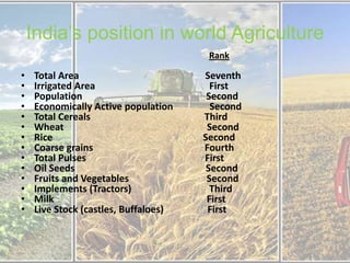 Indian and Australian Agriculture Economy | PPTX | Agriculture | Industries