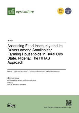 Assessing the Prevalence and Severity of Global Hunger and Food ...