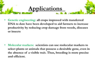 biotechnology in Agriculture | PPTX