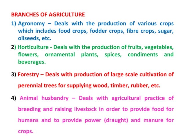 Agriculture | PPT | Agriculture | Industries
