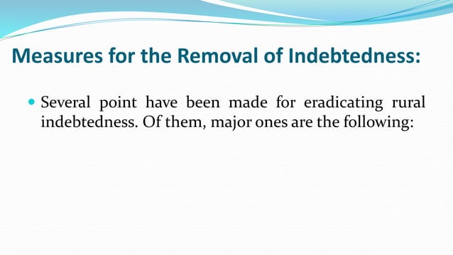 RURAL INDEBTEDNESS IN INDIA- AGRICULTURE | PPTX