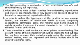 RURAL INDEBTEDNESS IN INDIA- AGRICULTURE | PPTX