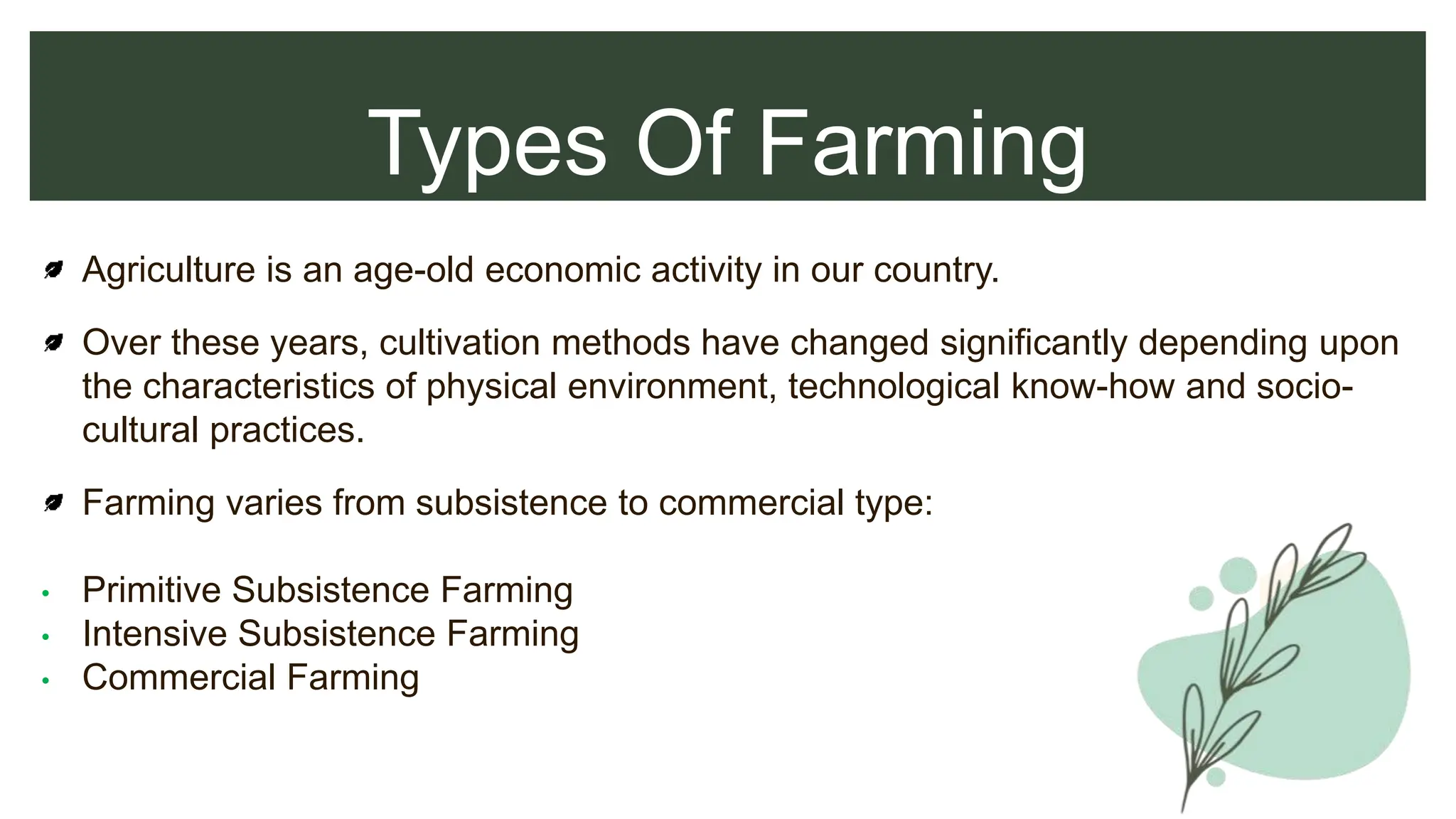 Agriculture Class - 10th | PPTX