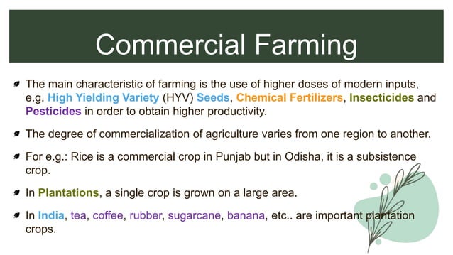 Agriculture Class - 10th | PPTX