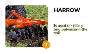 BRANCHES OF AGRICULTURE AND DIFFERENT HORTICULTURE TOOLS AND EQUIPMENT ...