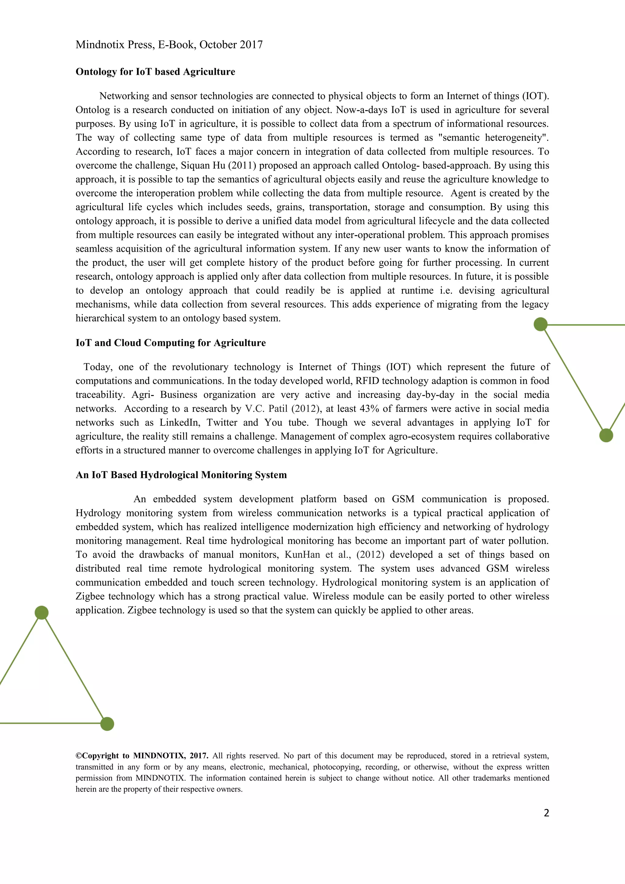 IOT and Cloud in Agriculture | PDF