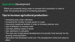 Agriculture | Ls - 4 | Class - 8 | Geography | Social Science - PPT | PDF